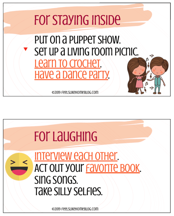 The Ultimate List of 150 Screen-Free Activities for Kids & Teens ...