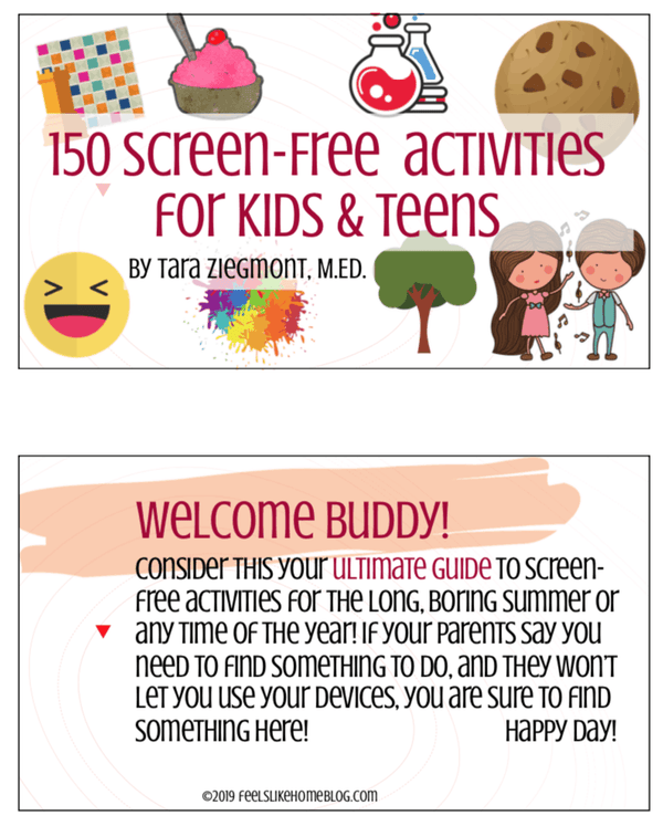 The Ultimate List of 150 Screen-Free Activities for Kids & Teens ...