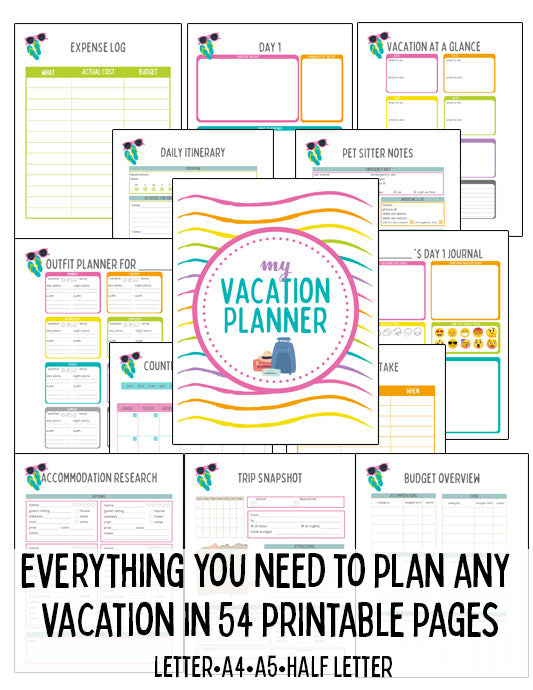 Family Vacation Planner Printable – Feels Like Home Blog