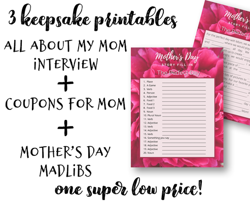 All About My Mom - Mother's Day Interview Questions for Kids – Feels ...