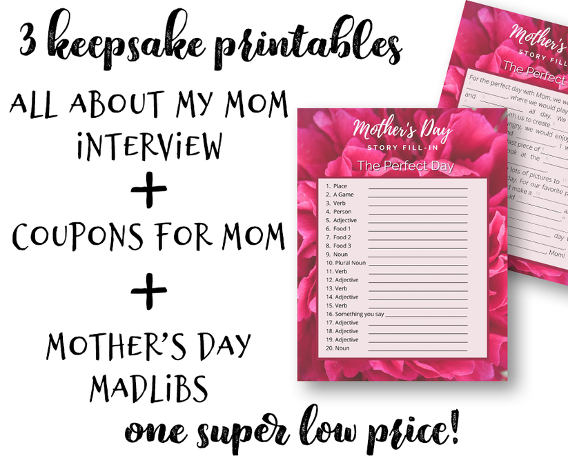 All About My Mom - Mother's Day Interview Questions for Kids – Feels ...